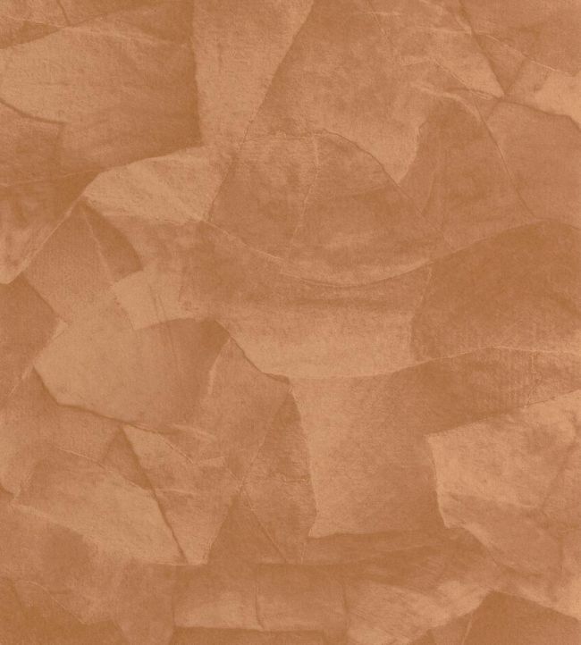Papier Colle Wallpaper in Terre Cuite by Casadeco | Jane Clayton