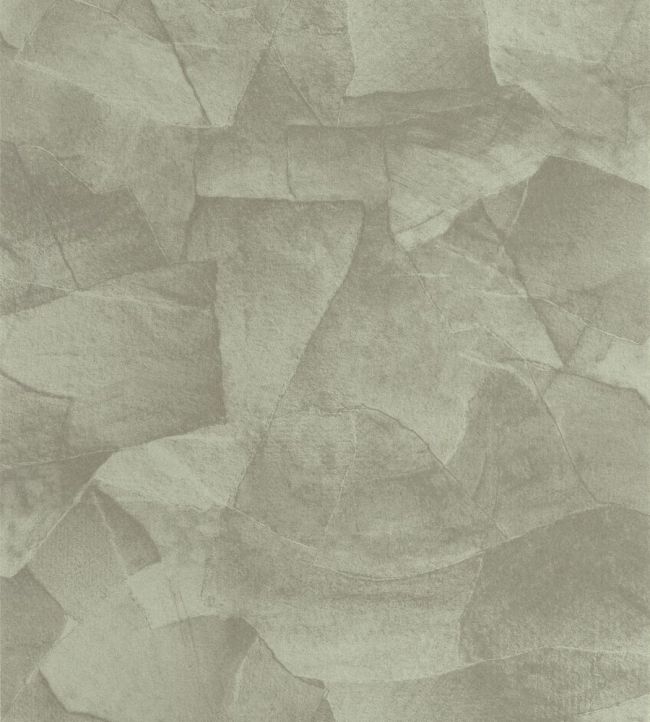 Papier Colle Wallpaper in Vert De Gris by Casadeco | Jane Clayton