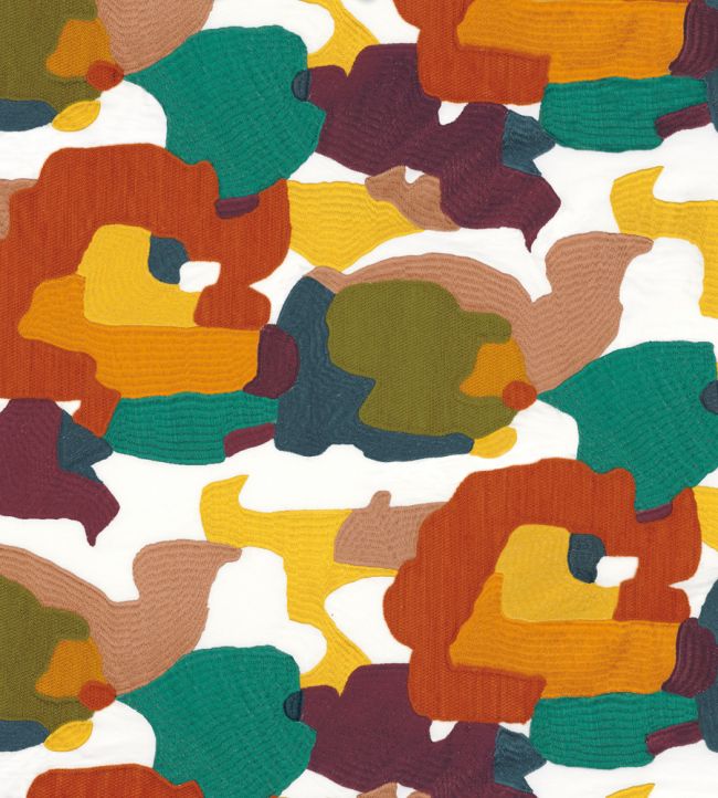 Parade Fabric in Orange brulee topaze by Casamance | Jane Clayton