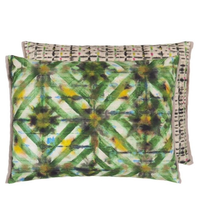 Parquet Batik Ready Made Cushions in Forest by Designers Guild | Jane ...