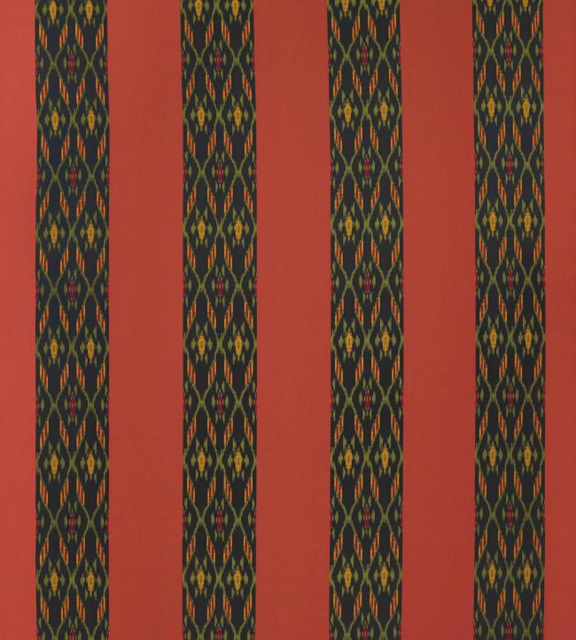 Patola Stripe Fabric in Henna by Jim Thompson | Jane Clayton
