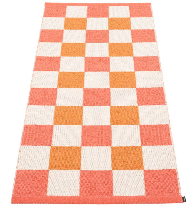 Pix Rug in Flamingo/Vanilla/Pale Orange by Pappelina | Jane Clayton