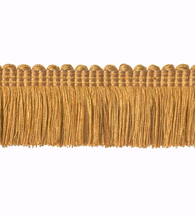 Plain Mat Moss Fringe 45mm Trimmings in Mustard by Houles | Jane Clayton