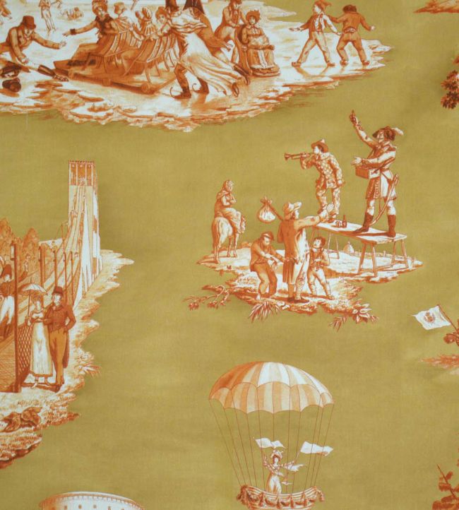 Plaisirs D'Hiver Fabric in Bistre by Casal | Jane Clayton