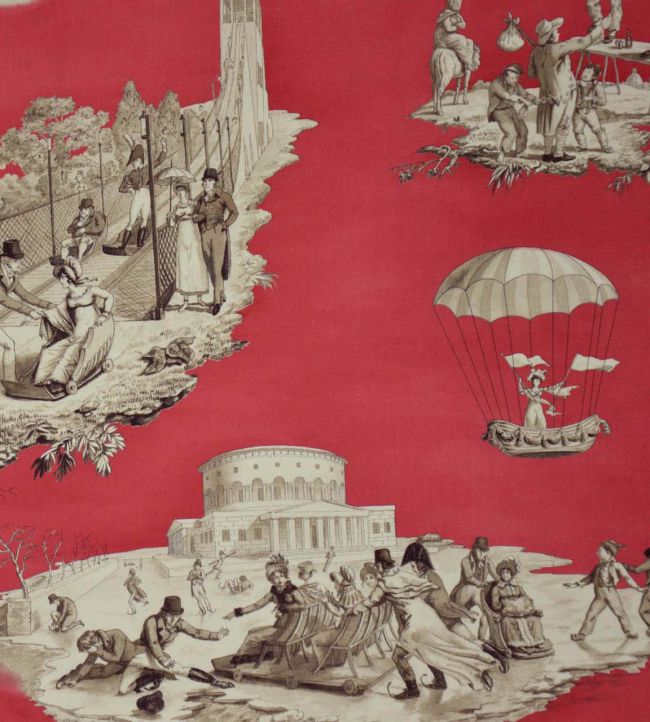 Plaisirs D'Hiver Fabric in Rose by Casal | Jane Clayton