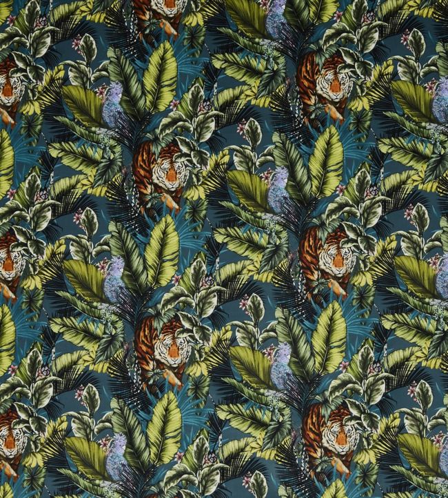 Bengal Tiger Fabric by Prestigious Textiles in Twilight | Jane Clayton