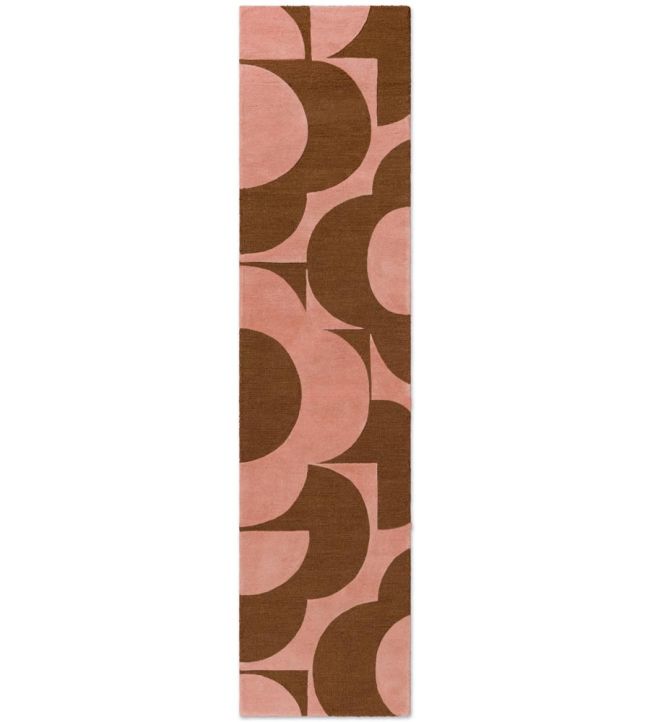 Prism Flower Runner Rug in Pink/Terracotta by Orla Kiely | Jane Clayton