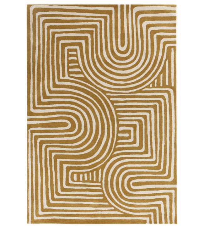 Reef Curve Rug in Ochre RF28 by Asiatic | Jane Clayton