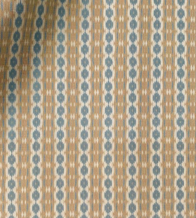 Reel Stripe Fabric in Blue Stone by Ian Sanderson | Jane Clayton