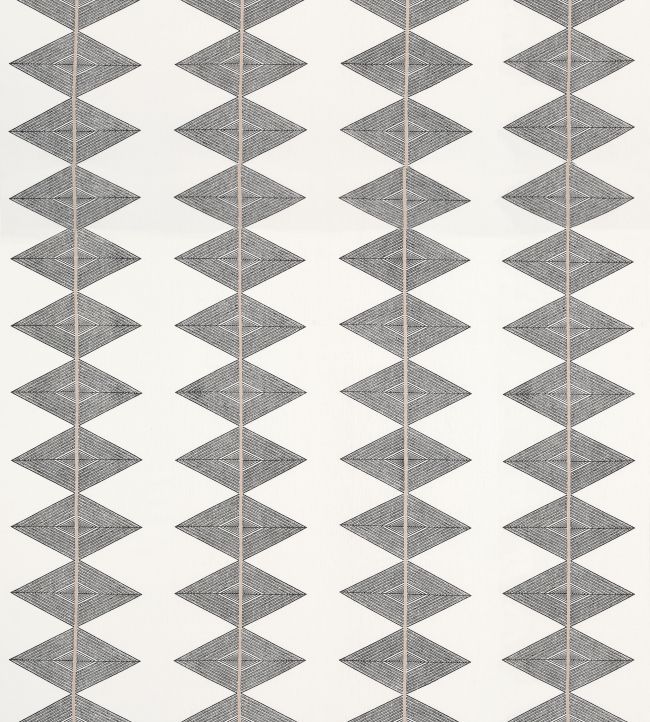 Reflection Fabric in Basalt Black by Thibaut | Jane Clayton