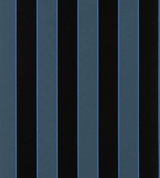 Regency Stripe Wallpaper in Indigo/Cobalt by Osborne & Little | Jane ...