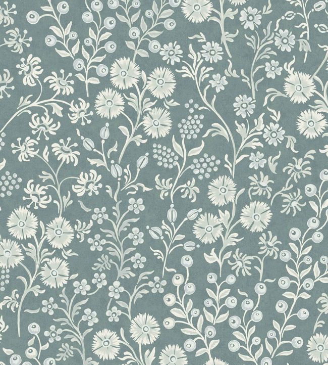 Retro Flowers Wallpaper in 46 by Eijffinger | Jane Clayton