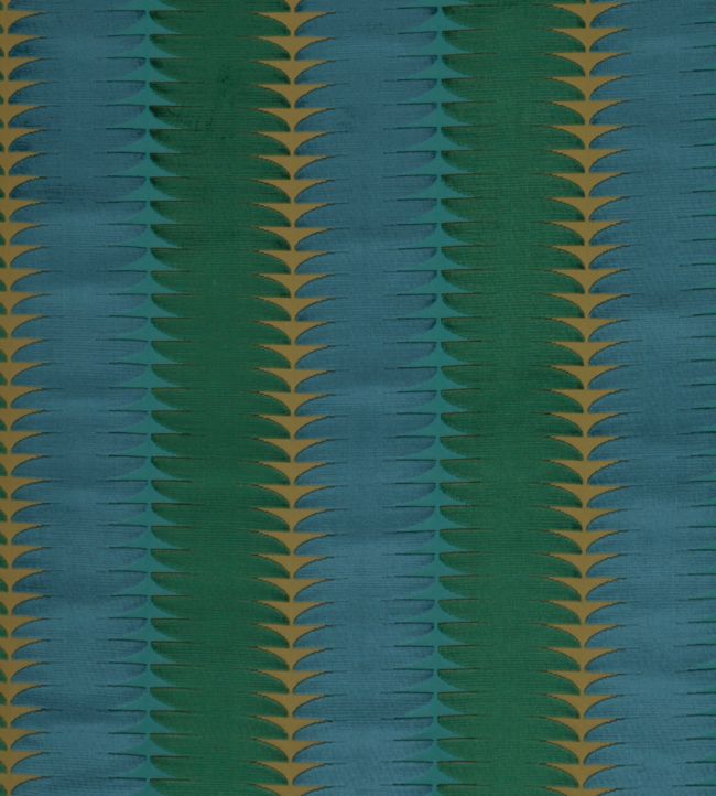 Rhythm Fabric in Peacock by Jim Thompson | Jane Clayton