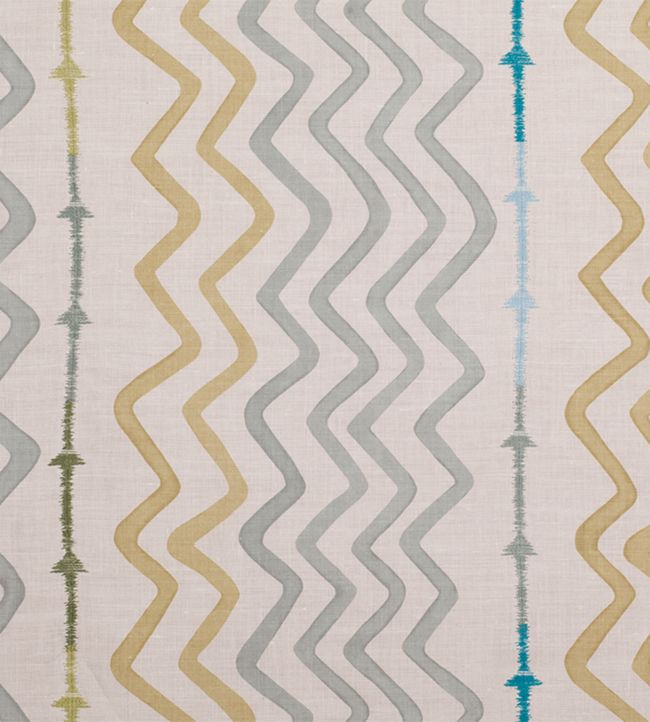 Rick Rack Fabric in Sage by Kit Kemp for Christopher Farr Cloth | Jane ...