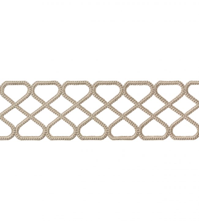 Ripley Applique Trimmings in Linen by Thibaut | Jane Clayton