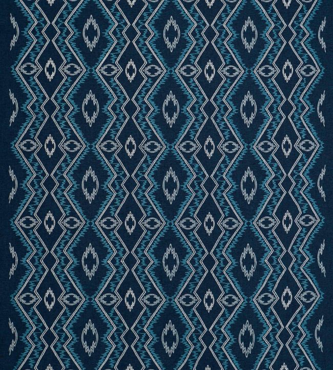 Ripple Effect Fabric in Indigo by Jim Thompson No.9 | Jane Clayton