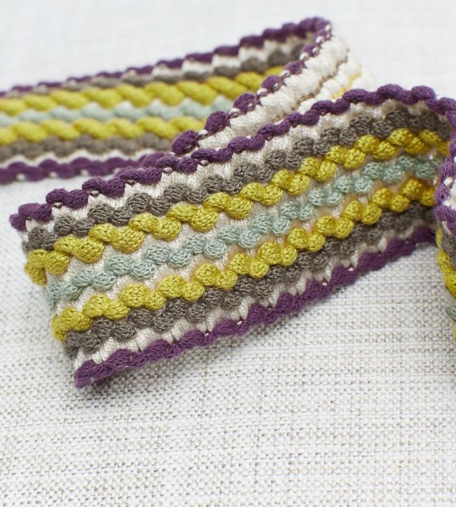 Finola Knit Braid Trimmings by Romo in Mulberry | Jane Clayton