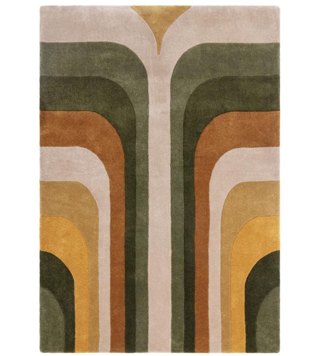 Romy Retro Rug in Green 02 by Asiatic | Jane Clayton