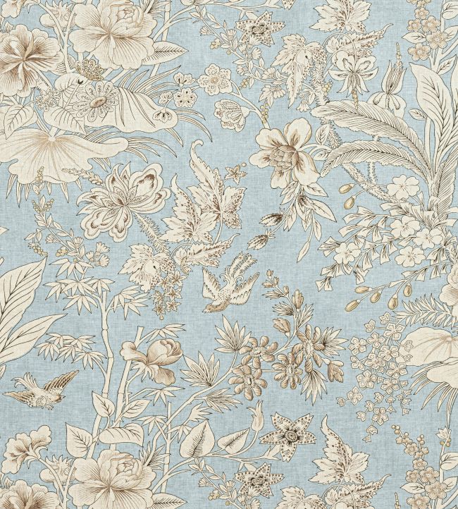 Rosalind Fabric in Spa Blue by Thibaut | Jane Clayton