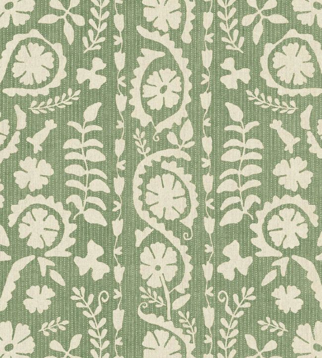 Rosetta Fabric in Fern by Lewis & Wood | Jane Clayton