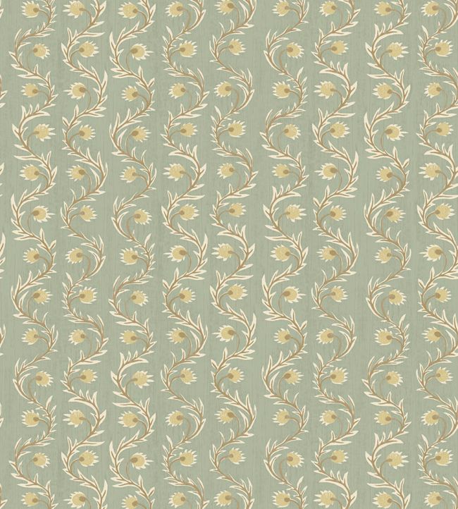 Rubia Wallpaper in Soft Aqua by Josephine Munsey | Jane Clayton