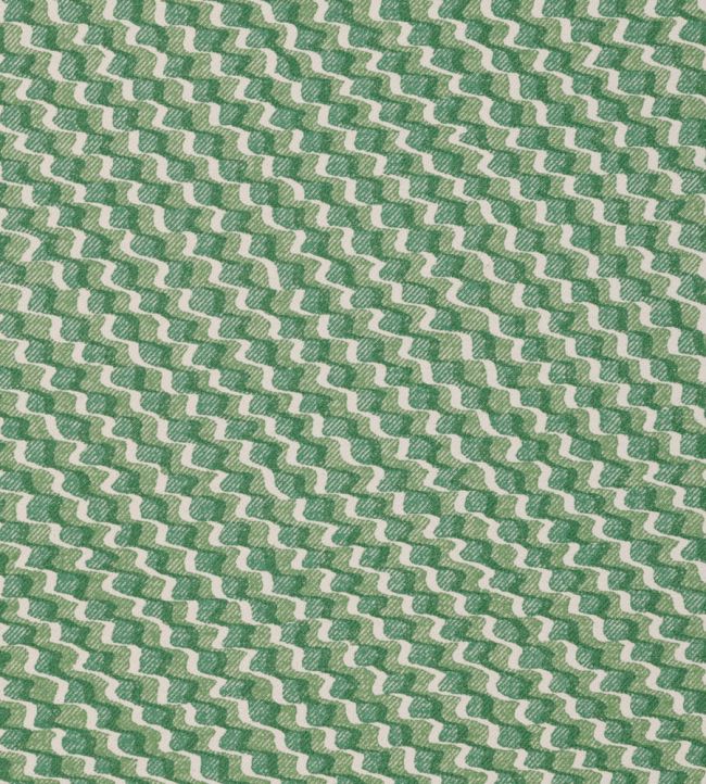Ruffle Fabric in Green by Fermoie | Jane Clayton
