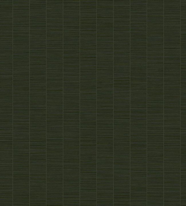 Rustic Stripe Wallpaper in Dark Green by Eijffinger | Jane Clayton