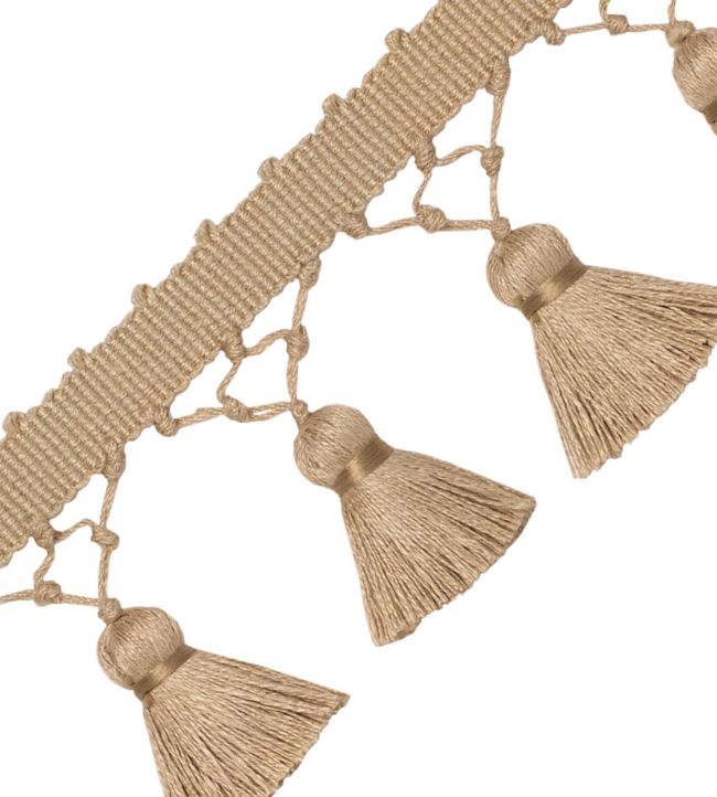 Bali Jute Knotted Tassel Fringe Trimmings in Burlap by Samuel & Sons | Jane Clayton