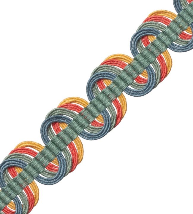 Veranda Linen Crete Trimmings in Hibiscus by Samuel & Sons | Jane Clayton