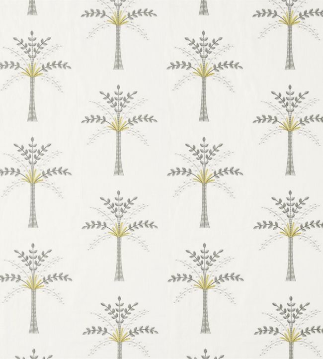Palm Grove Fabric by Sanderson in Daffodil / Natural | Jane Clayton
