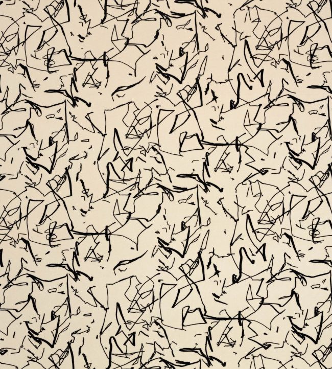 Scribble Recycled Fabric in Monochrome by Kirkby Design | Jane Clayton