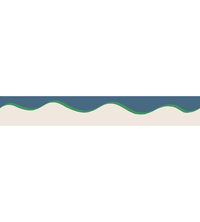 Scroll Border 5cm Wallpaper in Day Blue by Parker & Jules | Jane Clayton