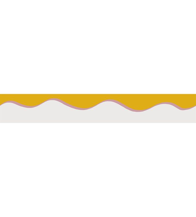 Scroll Border 8cm Wallpaper in Saffron by Parker & Jules | Jane Clayton