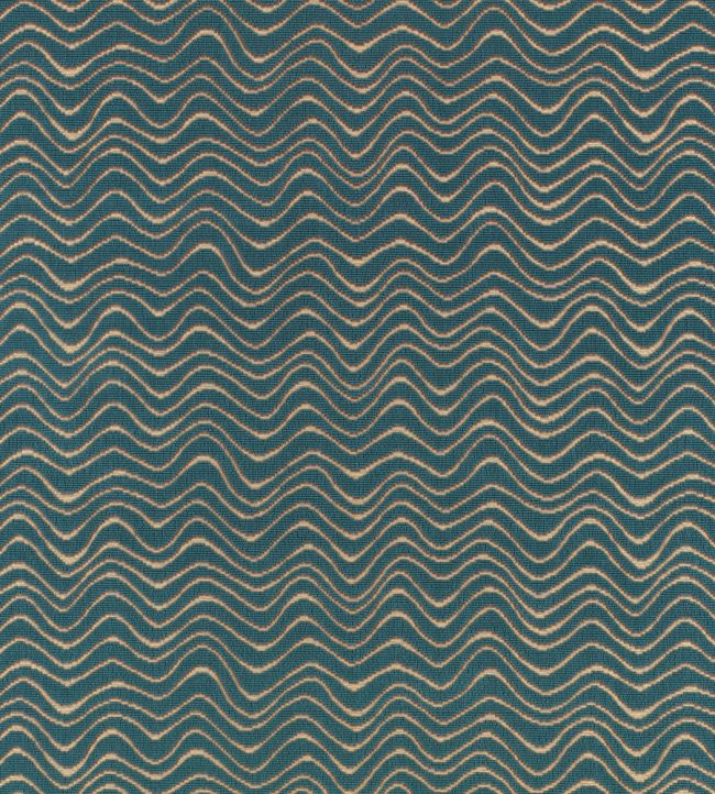 Scroll Fabric in Kingfisher by Kirkby Design | Jane Clayton