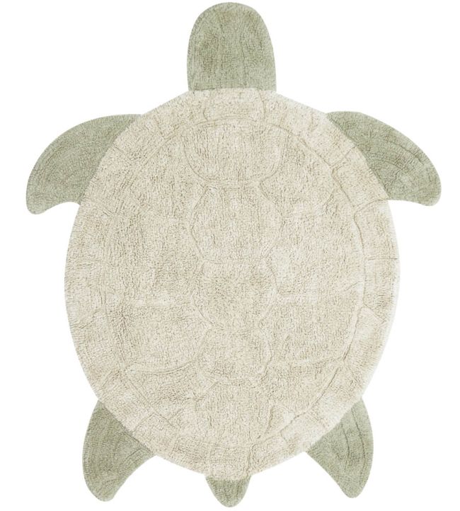 Sea Turtle Rug in Natural/Olive by Lorena Canals | Jane Clayton