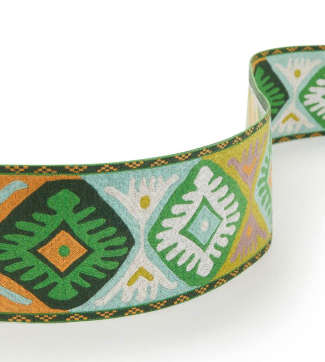 Sevara Braid Trimmings in Emerald by Osborne & Little | Jane Clayton