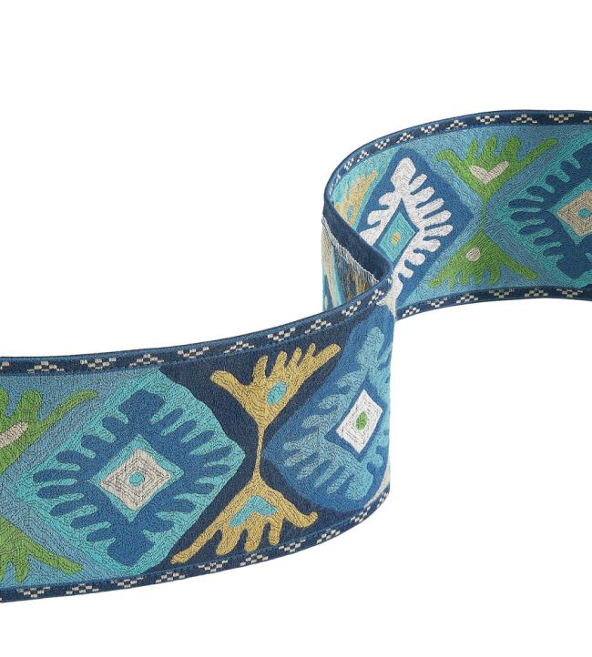 Sevara Braid Trimmings in Indigo by Osborne & Little | Jane Clayton