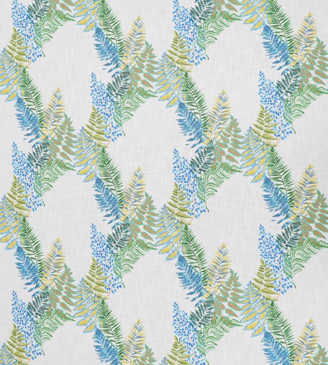 Shintangle Fabric in Blue and Green by Jim Thompson No.9 | Jane Clayton