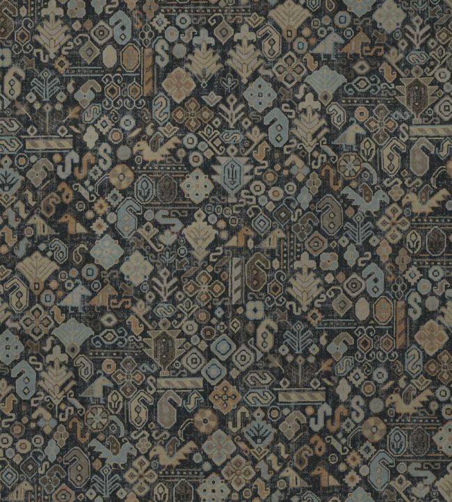 Siam Fabric in Ink by Warwick | Jane Clayton