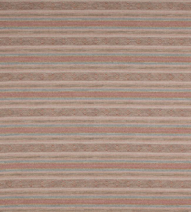 Silas Fabric in Pink/Sienna by Colefax and Fowler | Jane Clayton