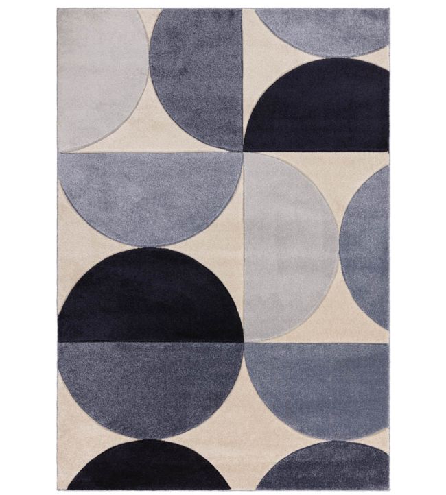 Sketch Curve Rug in Blue SK14 by Asiatic | Jane Clayton