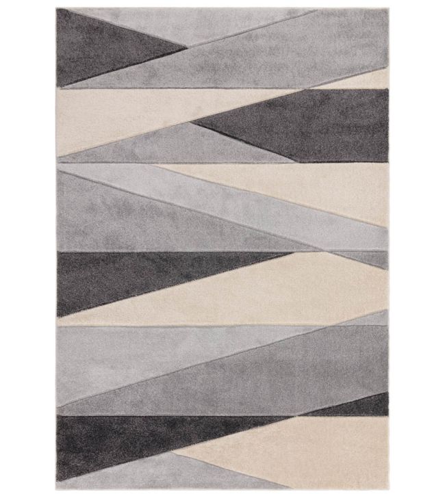 Sketch Segment Rug in Grey SK24 by Asiatic | Jane Clayton