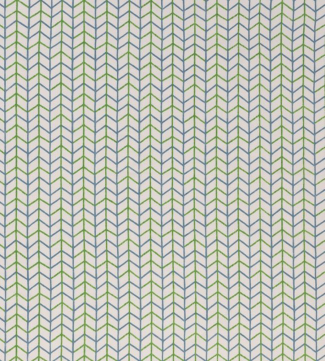 Small Way Fabric in Green by Christopher Farr Cloth | Jane Clayton