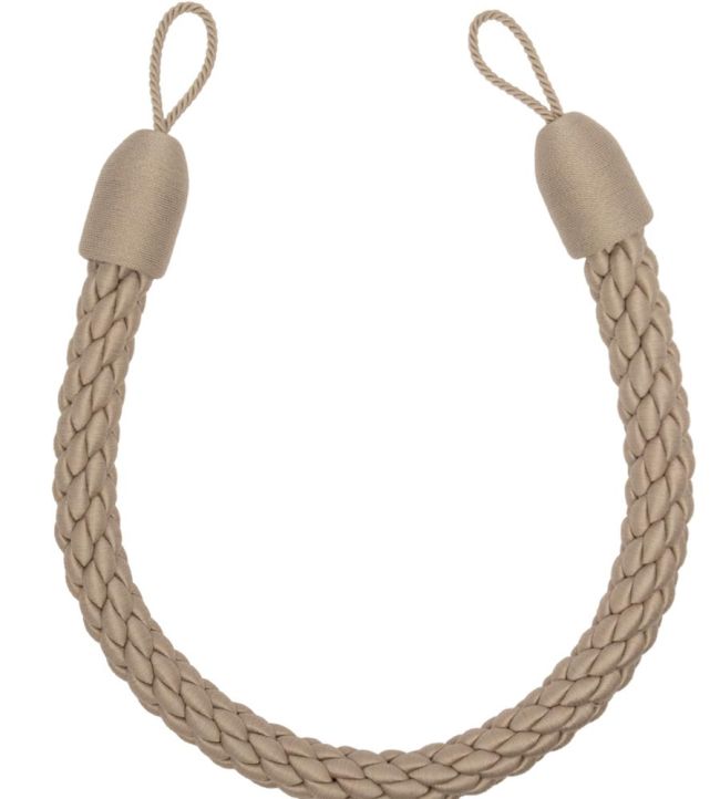 Sophie Cable Holdback Trimmings in Dove by Samuel & Sons | Jane Clayton