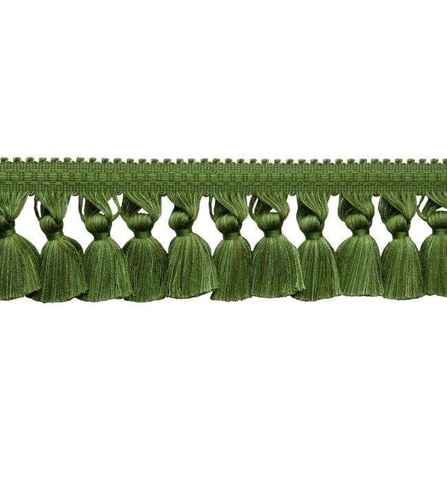 Sophie Tassel Fringe Trimmings in Basil by Samuel & Sons | Jane Clayton