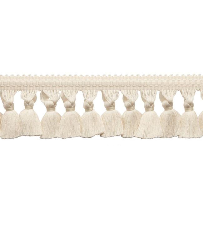 Sophie Tassel Fringe Trimmings in Cream by Samuel & Sons | Jane Clayton