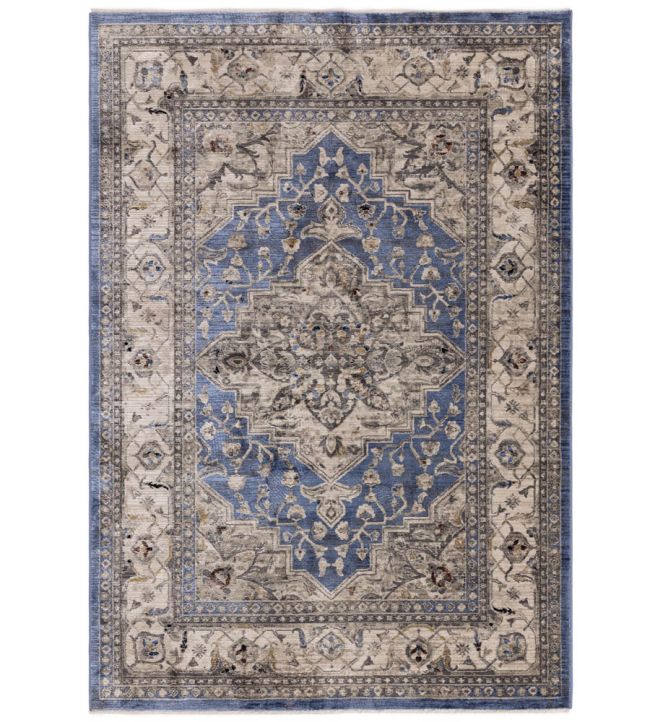 Sovereign Medallion Rug in Blue 07 by Asiatic | Jane Clayton
