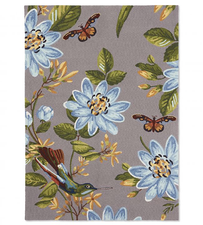 Spring Lotus Rug in Grey by Wedgwood | Jane Clayton