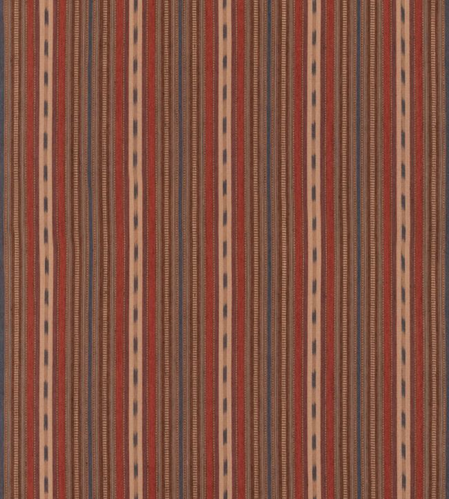 Stony Stripe Fabric in Rust/Blue by Mulberry Home | Jane Clayton
