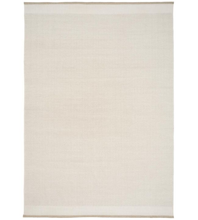 Stratum Echo Rug in White by Linie Design | Jane Clayton